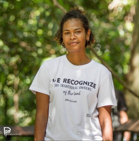 Apparel :: Recognize the Traditional Owners Text – White